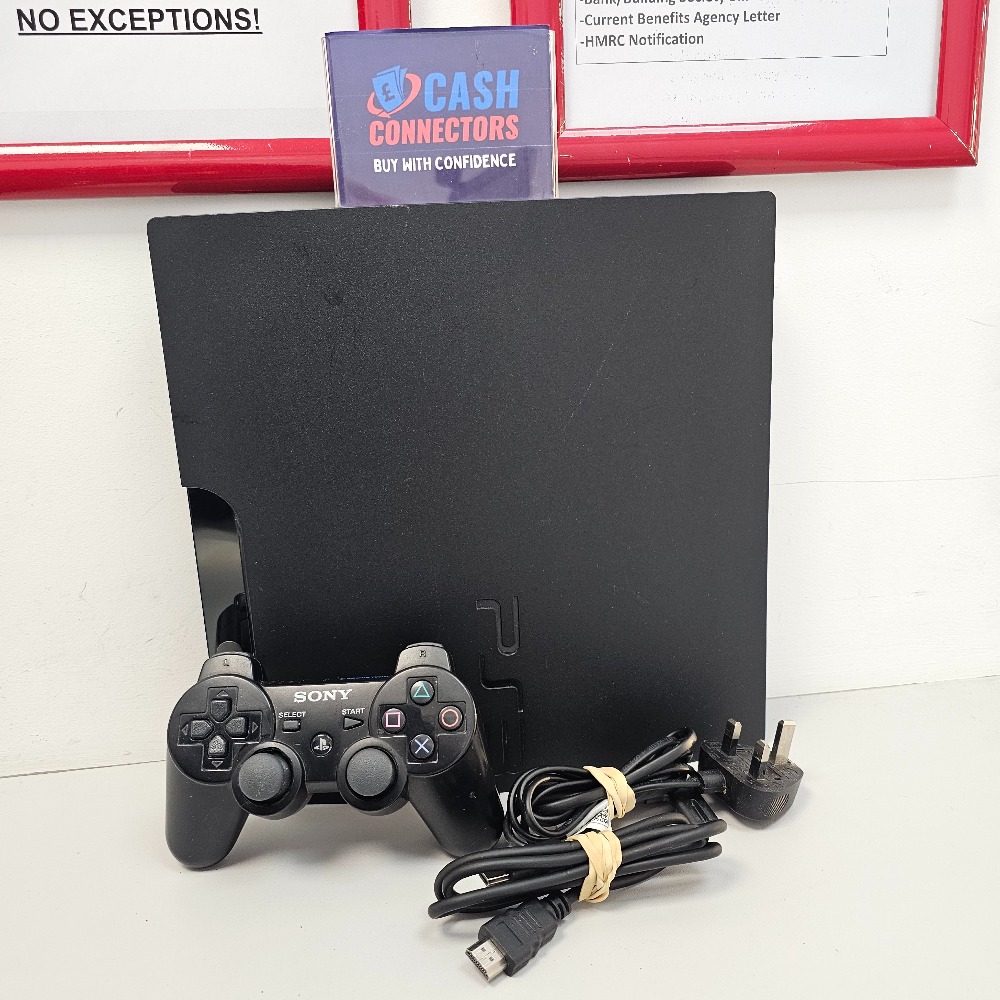 Pre-owned Sony PS3 Slim - 250GB w/ 1 Controller - Own4Less